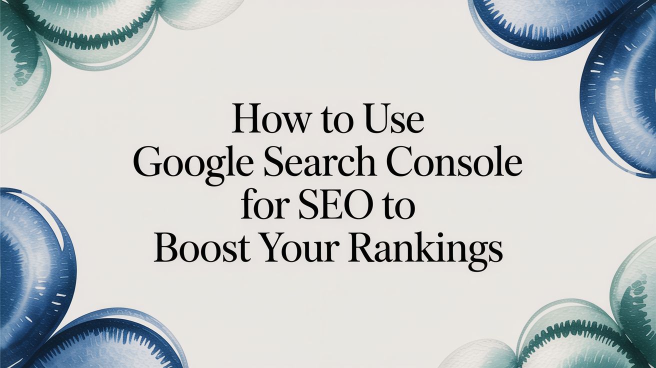 How to Use Google Search Console for SEO to Boost Your Rankings in 2026